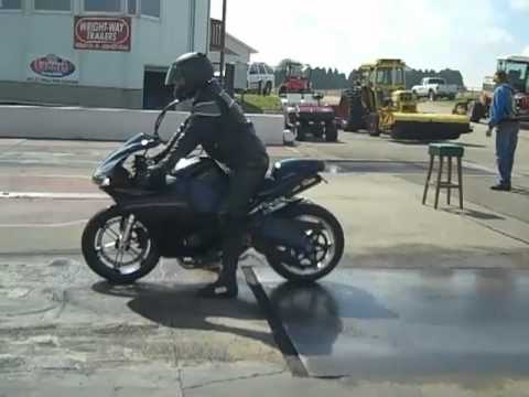 Tim drag racing his Buell 1125R @ Tri-State Raceway 9.26.10 - YouTube