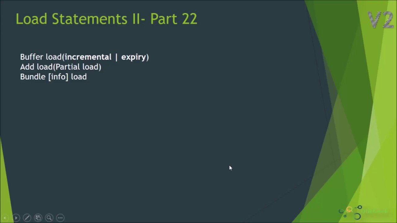 Qlikview Buffer Load Partial Load And Bundle Info Load Part 22 Youtube