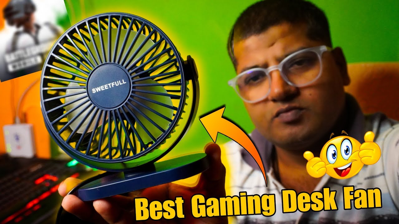 Sweetfull Mini USB Desk Fan 3 Speed || Best Gaming Desk Fan under 1000 ...