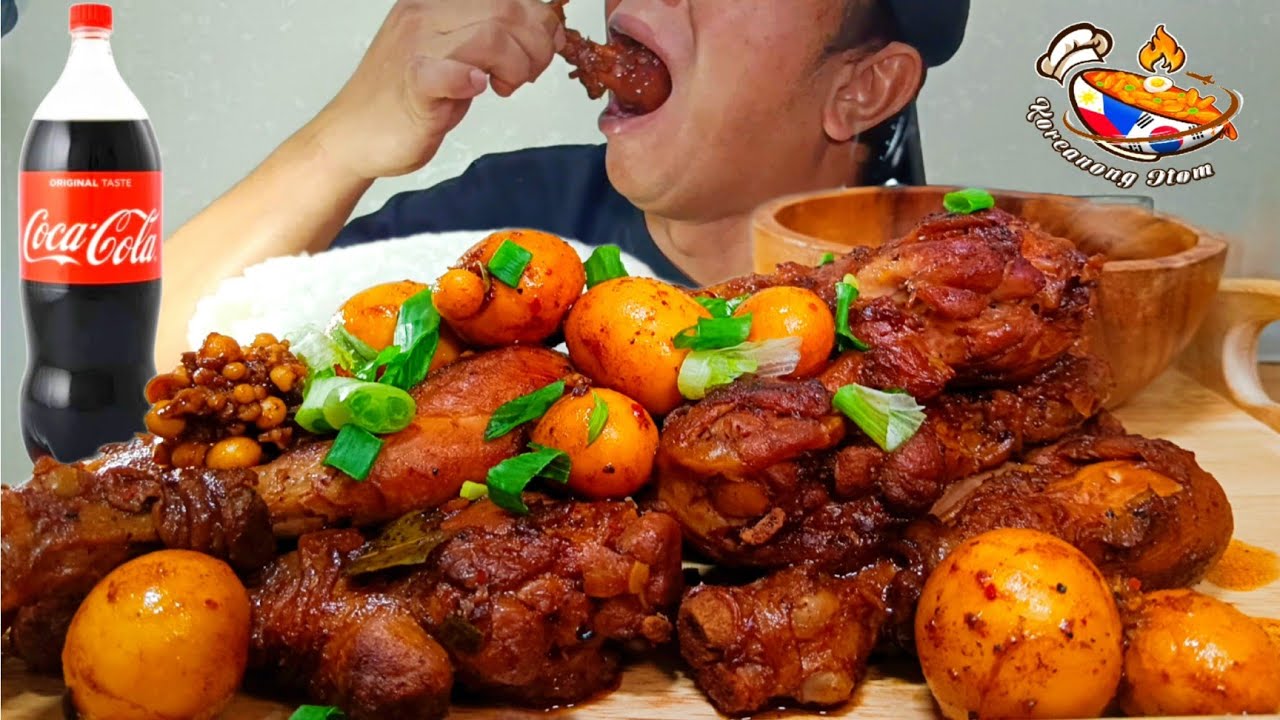 SPICY CHICKEN ADOBO with GUYA | ASMR MUKBANG | INDOOR COOKING ...