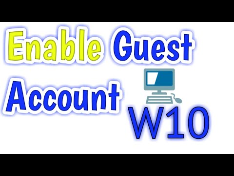 How to create or enable guest account in windows 10 - YouTube