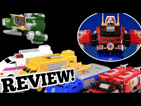 Power Rangers Lightspeed Rescue Megazord Super MiniPla Review -KyuuKyuu ...