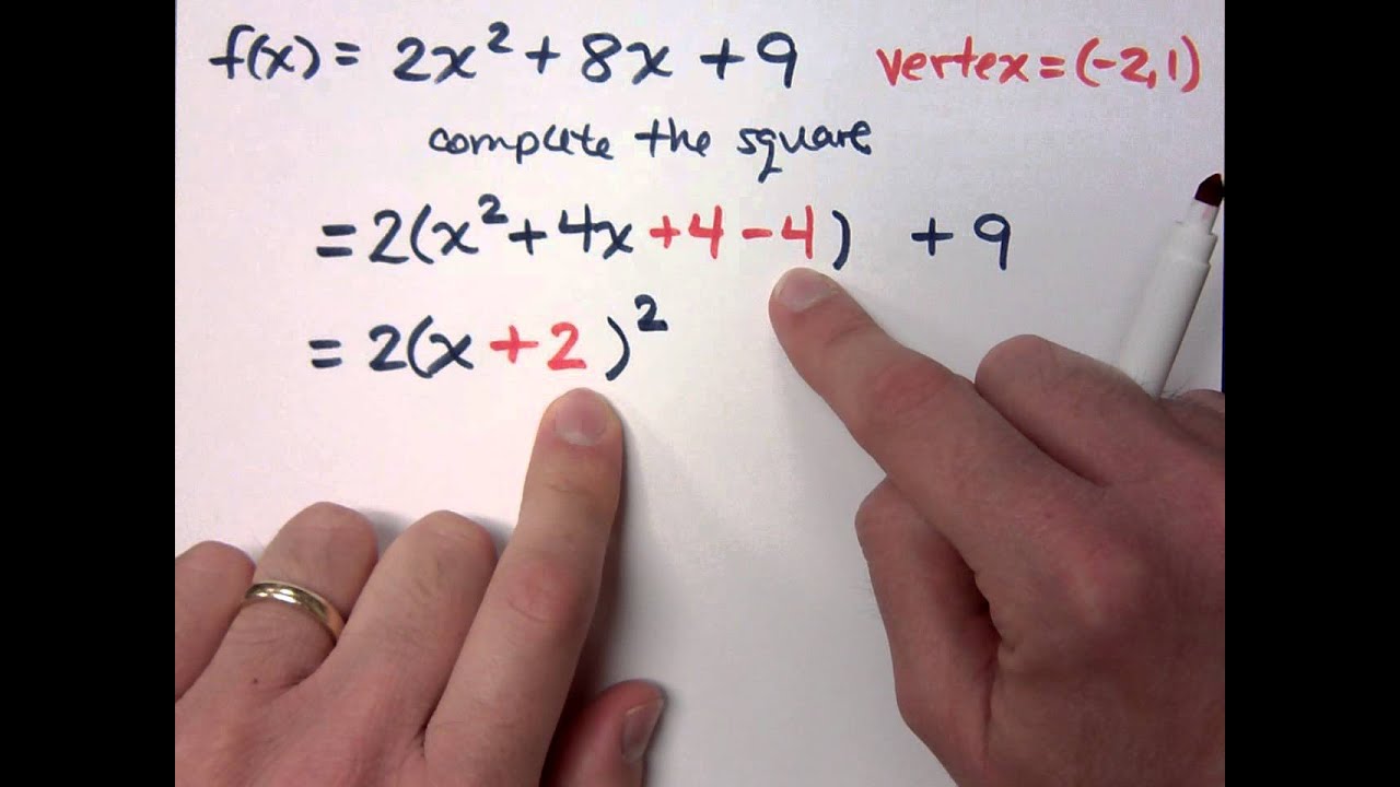 College Algebra - Part 112 (Quadratic Functions) - YouTube