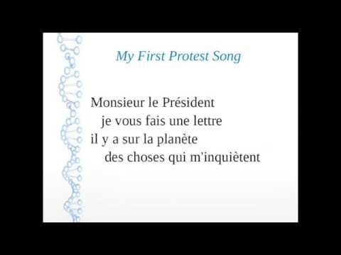 My First Protest Song - YouTube