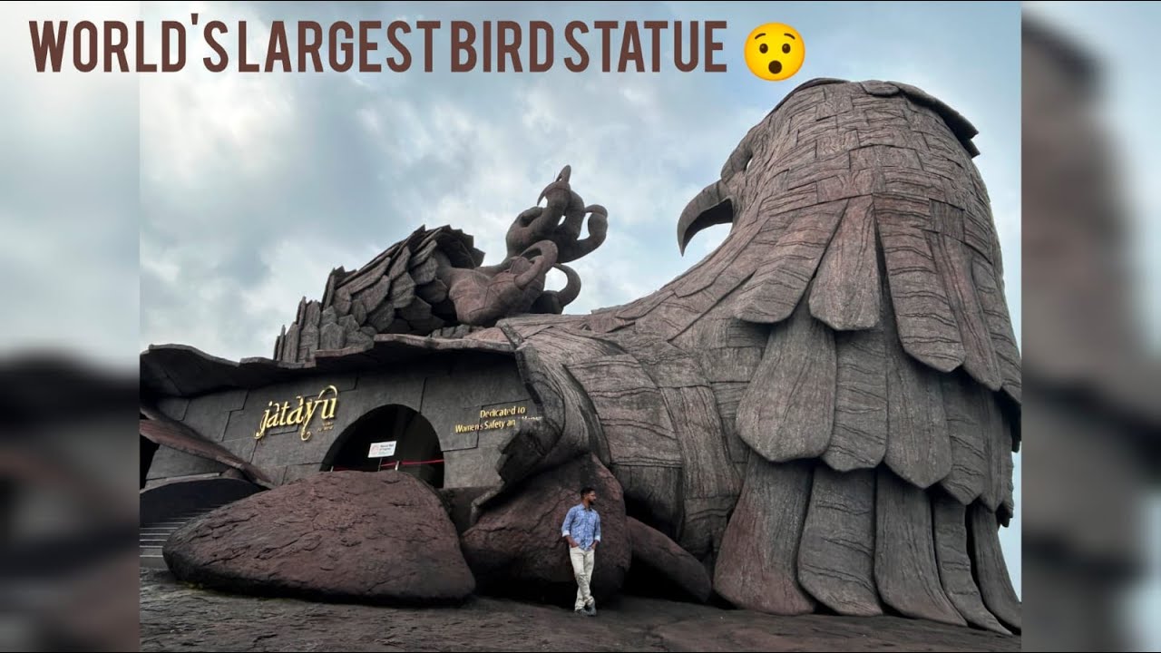 World's Largest Bird Statue | Jatayu Earth Center in Kerala, India # ...