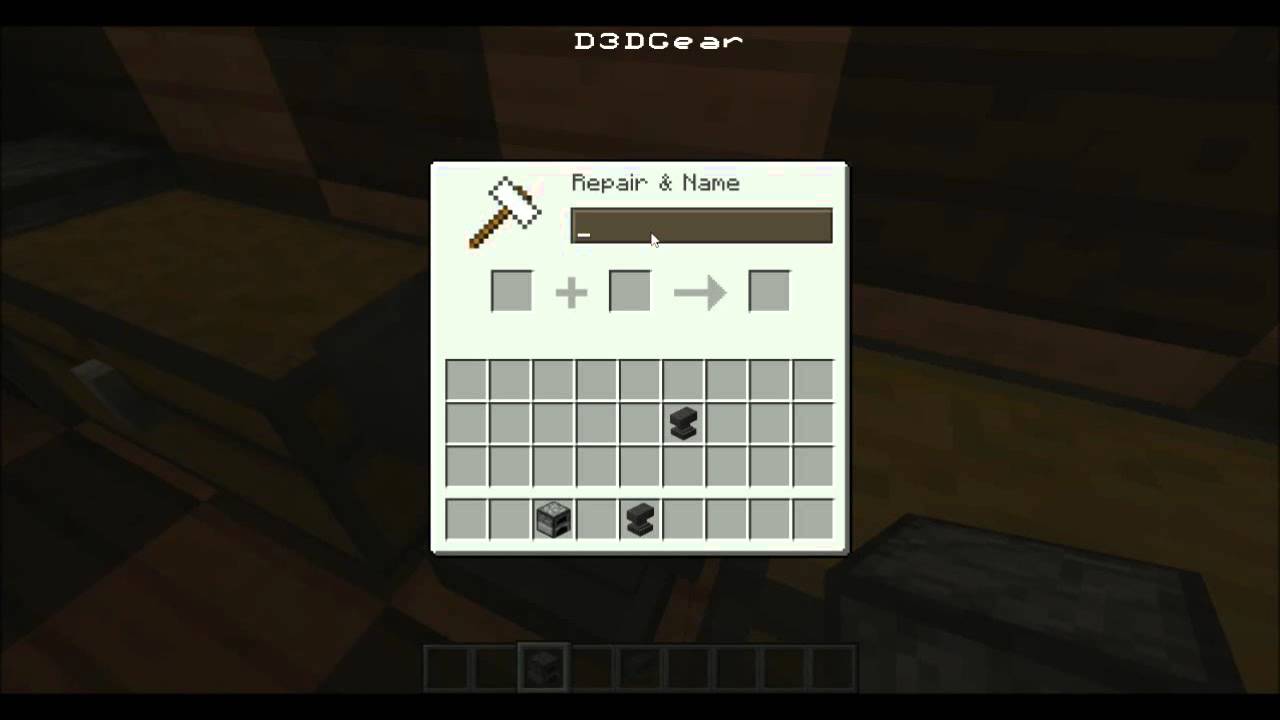 How to craft an anvil in minecraft. - YouTube