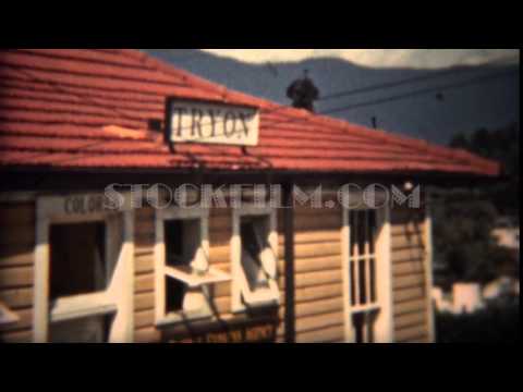 1937: Racial segregation bathroom for Colored people at railroad train station. TRYON, NC