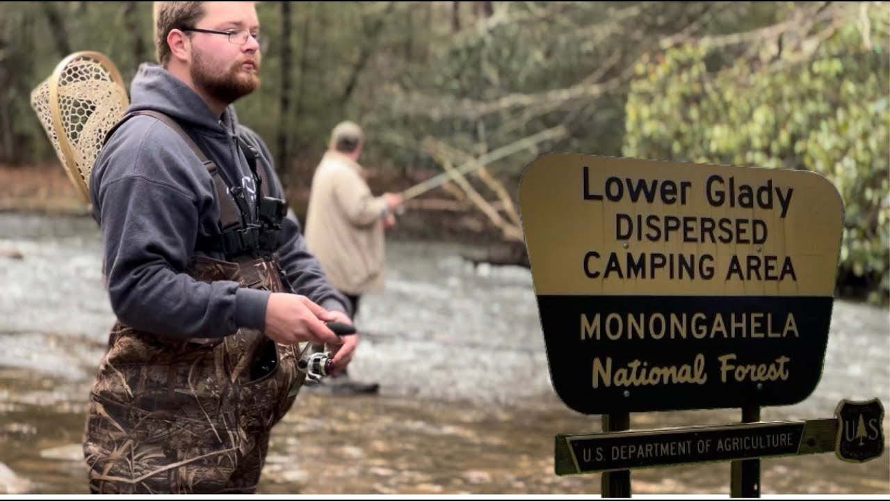 Mountain stream trout fishing - YouTube