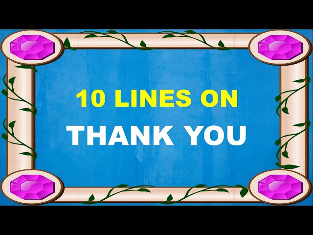 Lines Thank You Card