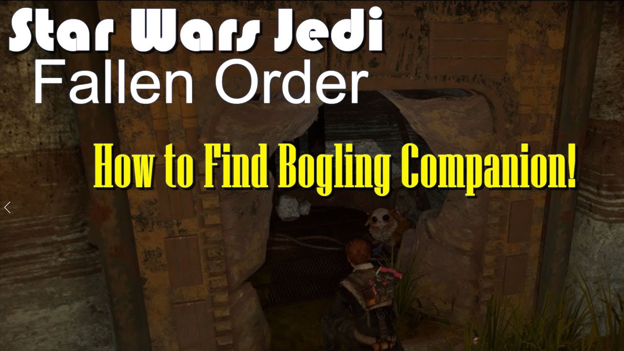 Star Wars Jedi: Fallen Order | How to Find Bogling Companion! - YouTube