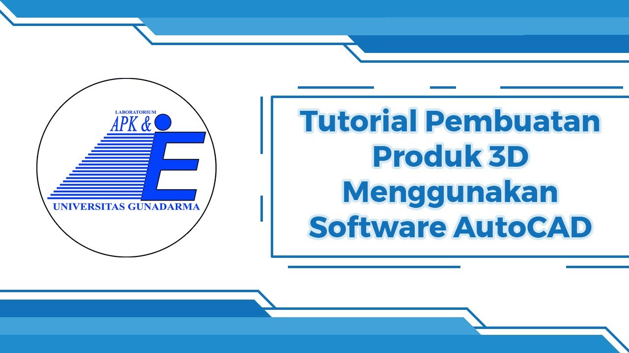 Tutorial Pembuatan Produk 3D AutoCAD [LANDSCAPE] - YouTube
