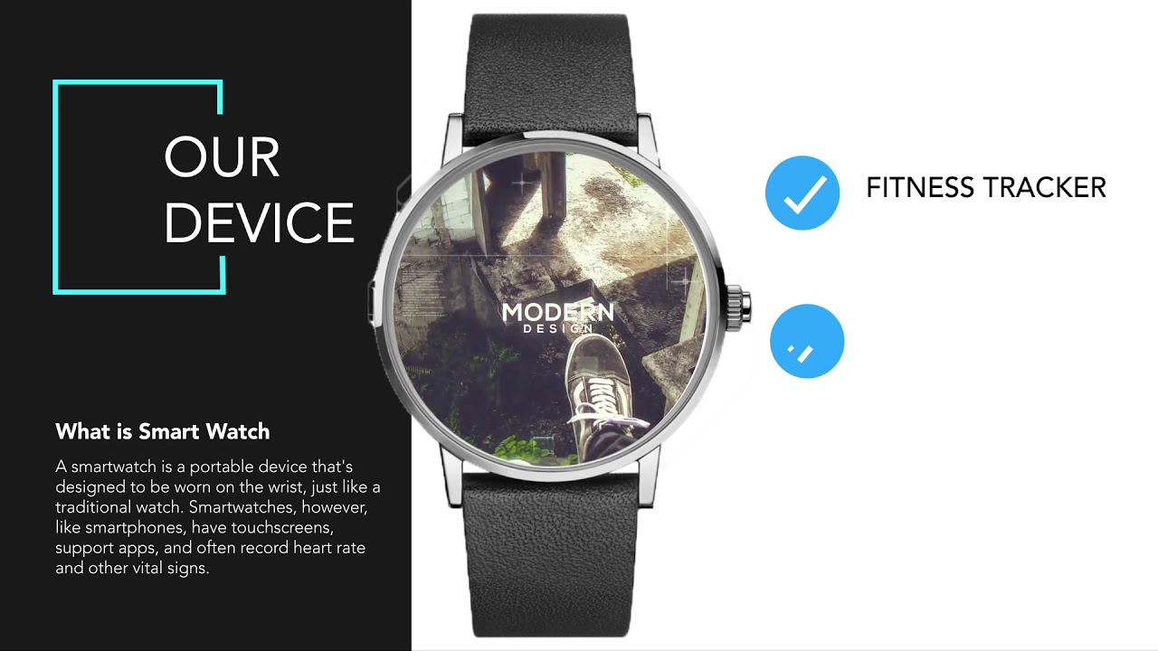smartwatch motion graphic demo - YouTube
