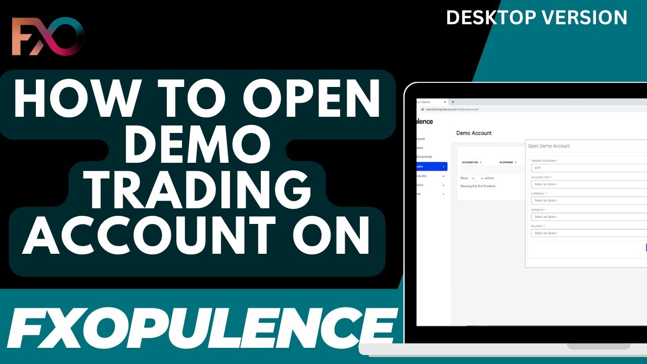 How to open Demo Trading Account on FXOpulence - YouTube