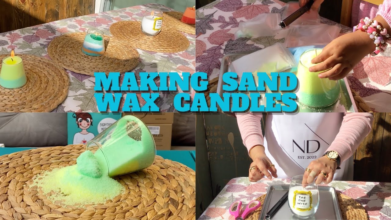 Making Sand Wax Candles For The First Time —Just For Fun! (Ft. Daughter ...