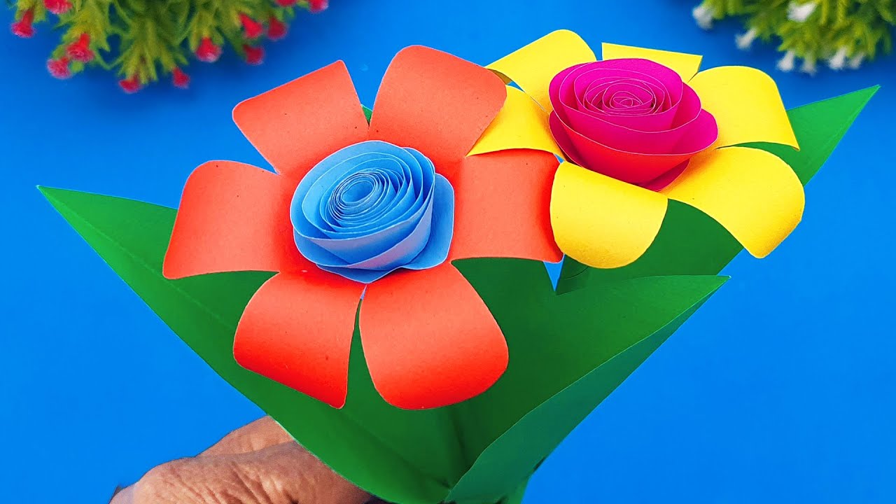 Amazing Best Paper Flower Making For Room Decorations Ideas | Handmade ...