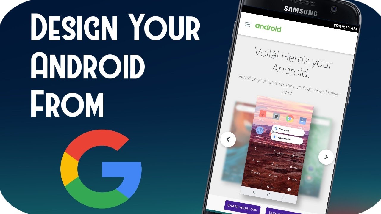 Design Your Android From Google| Google Will Customize Your Phone ...