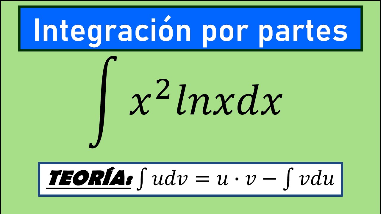 Método de integración por partes: EJEMPLO SENCILLO - YouTube