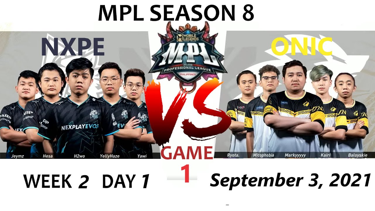 NXP EVOS VS ONIC PH | GAME 1 | MPL PH SEASON 8 WEEK 2 DAY 1 | TAGALOG ...