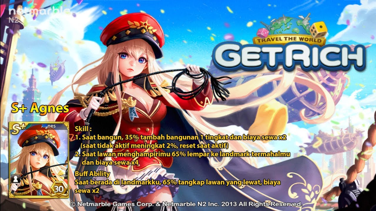 Line Get Rich : Get S+ Agnes - YouTube