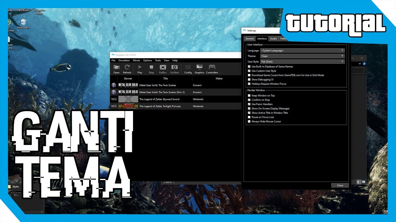 Cara Ganti Tema di Dolphin Emulator!(Jadi Dark Theme) - YouTube