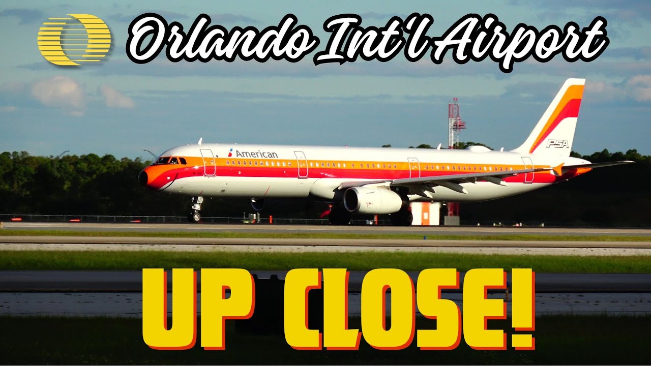 (4K) UP CLOSE! | 10/16/23 | PLANE SPOTTING | ORLANDO INTL AIRPORT # ...