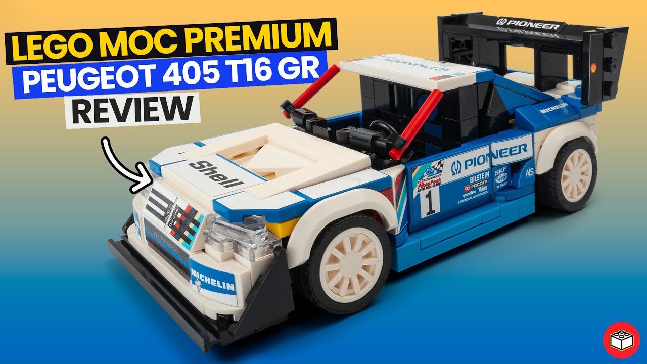 🔹 REVIEW Lego MOC Premium del PEUGEOT 405 T16 GR Pikes Peak - YouTube