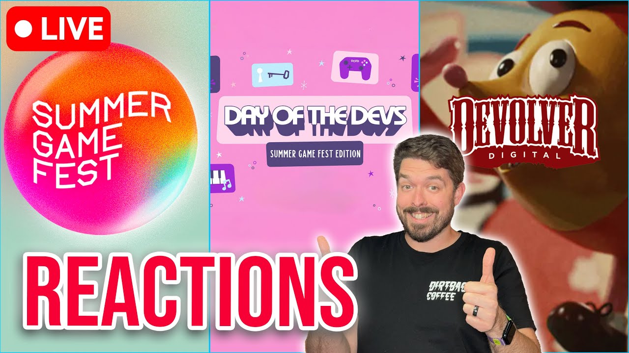 Garrett Reacts To Summer Game Fest, Day of the Devs, and Devolver Direct! (Uncut Livestream ...