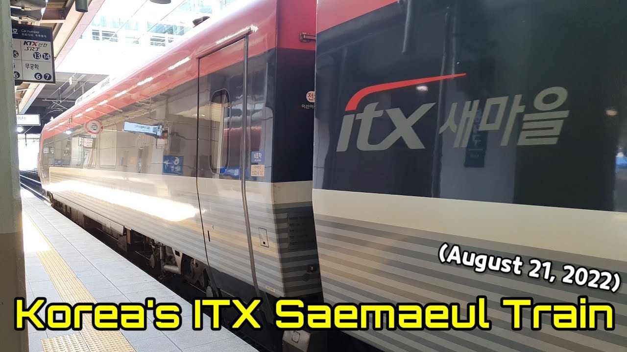 Korea's ITX Saemaeul Train (August 21, 2022 from Gumi Station to Daegu ...