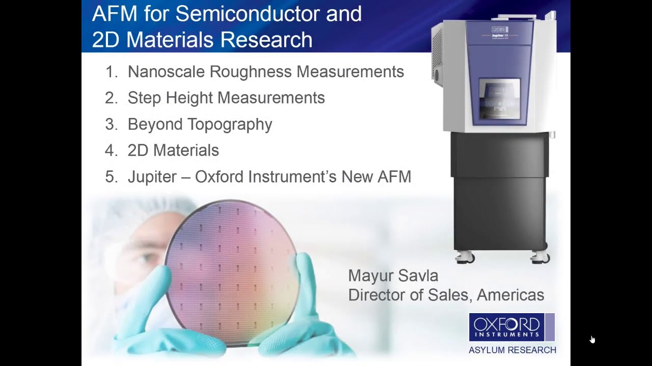 Applications of AFM for Semiconductor and 2D Materials Research - YouTube