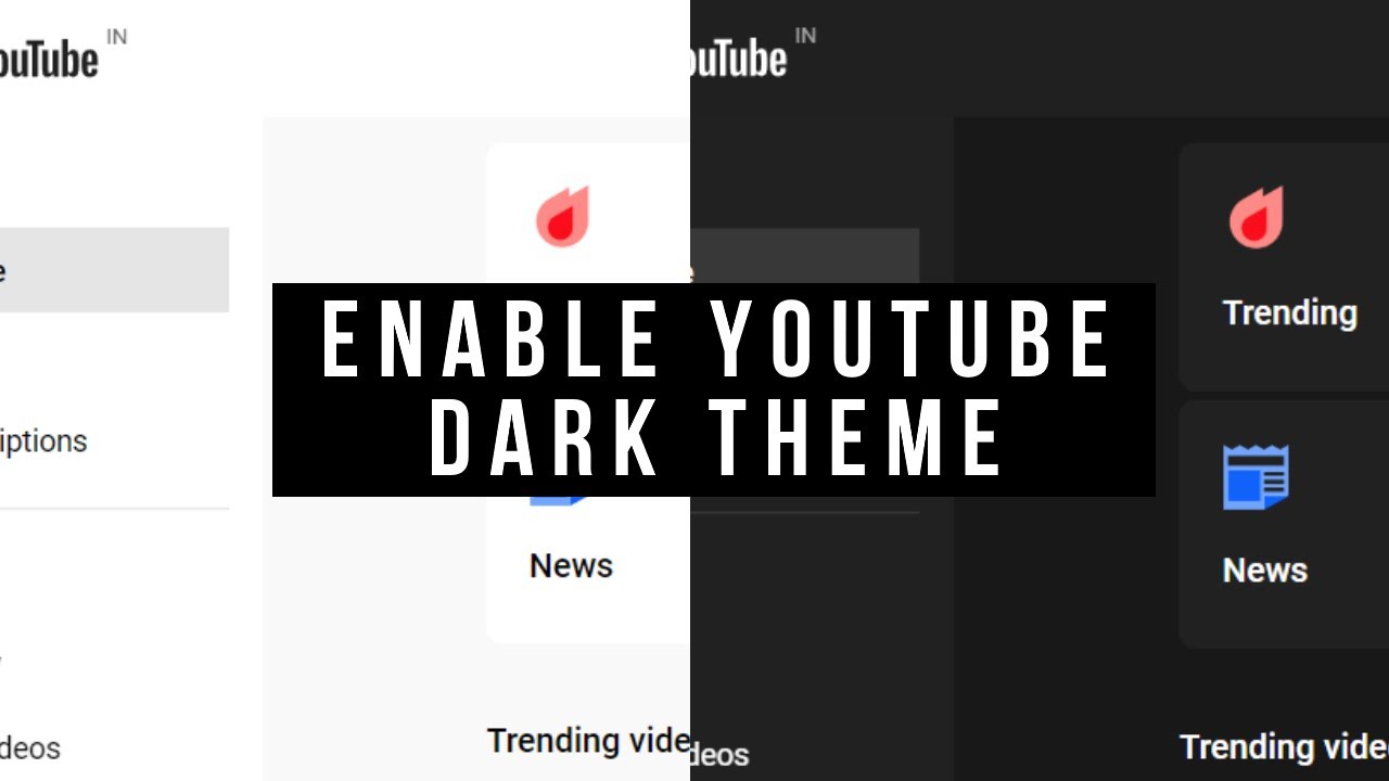 How to Turn On YouTube Dark Mode / Dark Theme on PC - YouTube