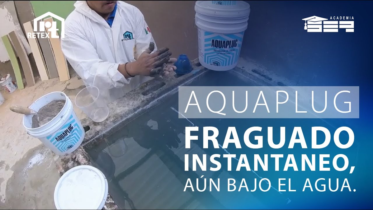 AQUAPLUG, SISTEMA DE REPARACIÓN EN CISTERNA - YouTube