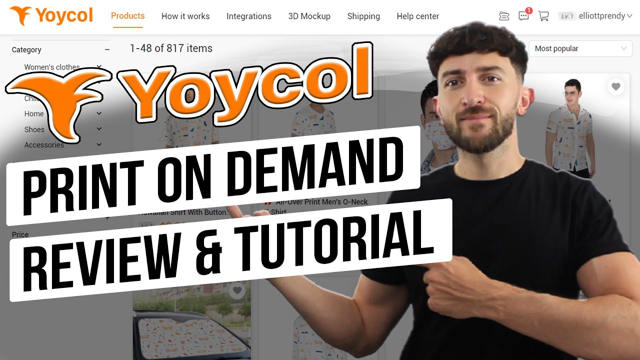 Yoycol Print on Demand Review & Tutorial - YouTube