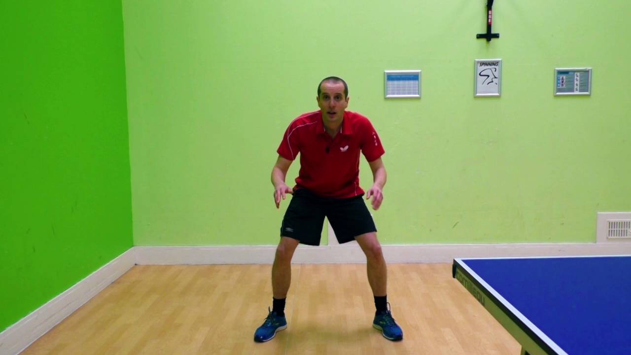 How to stand when playing table tennis - YouTube