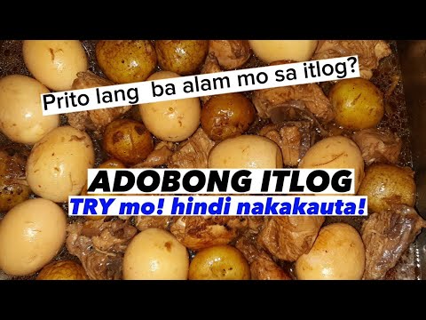 Sawa ka na ba sa laging Pritong Itlog? Gawin mo ito sa itlog!ADOBO ...