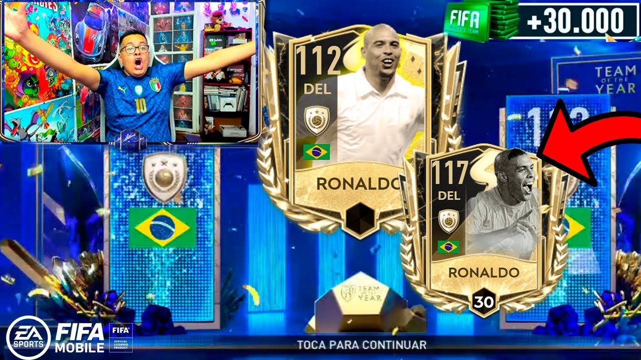 ME SALE RONALDO NAZARIO ICONO PRIME en este PACK OPENING de FIFA MOBILE ...