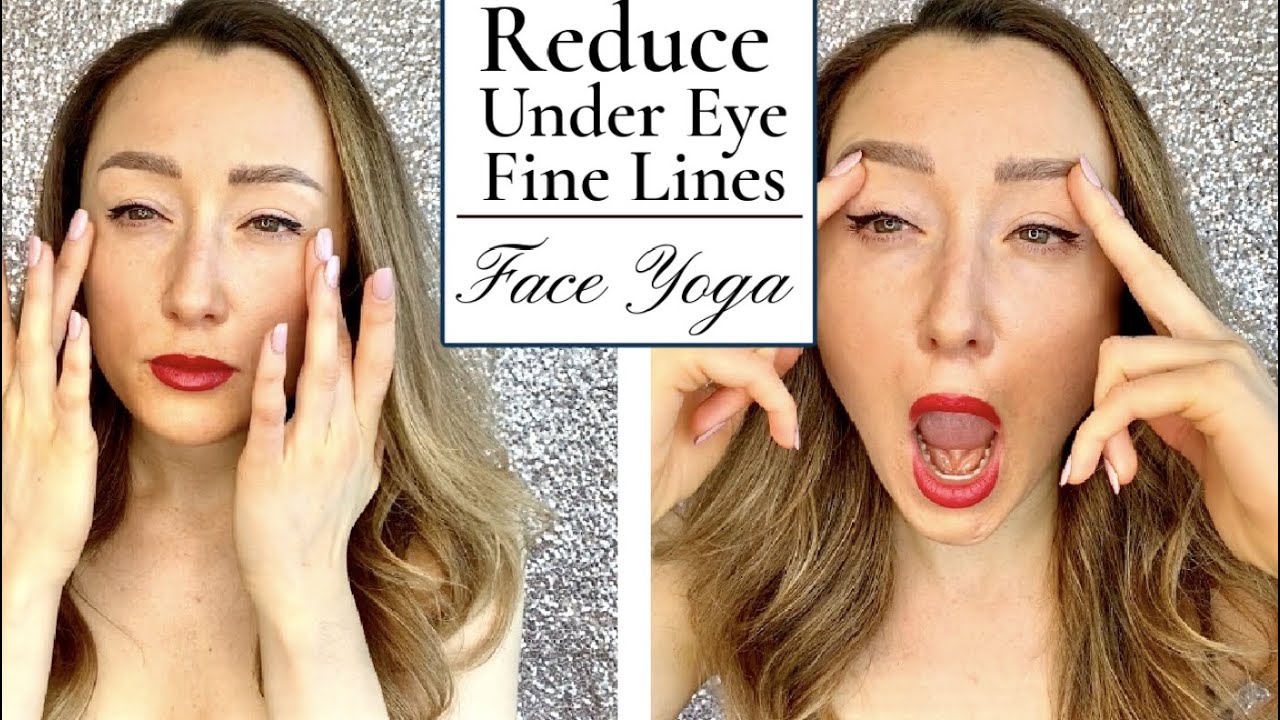 Reduce Under Eye Fine Lines & Wrinkles with Eye Stretching - YouTube
