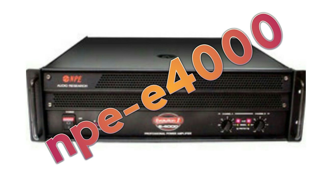 ข้อมูลเบื้องต้นnpe e-4000 - YouTube