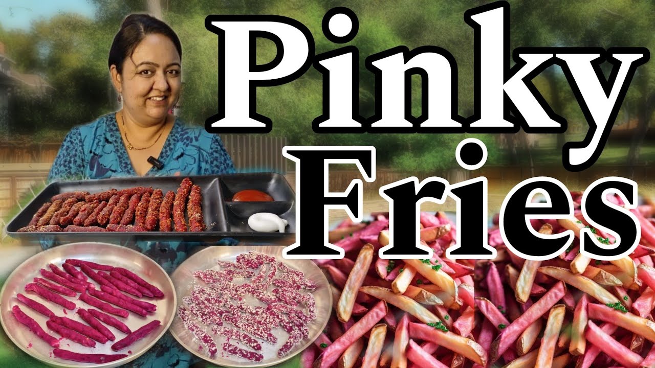 Pink Potato fries recipe | Pink potato chips | Spark Pink Fries ...