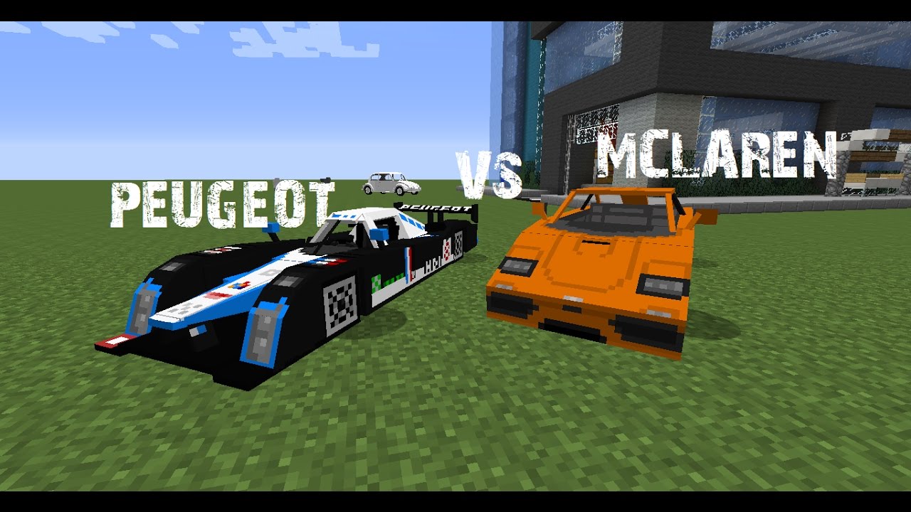 MINECRAFT I Mclaren vs Peugeot in MINECRAFT - YouTube