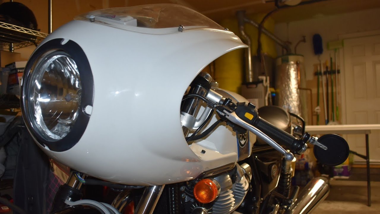 Royal Enfield Continental GT650 - Front Fairing - YouTube