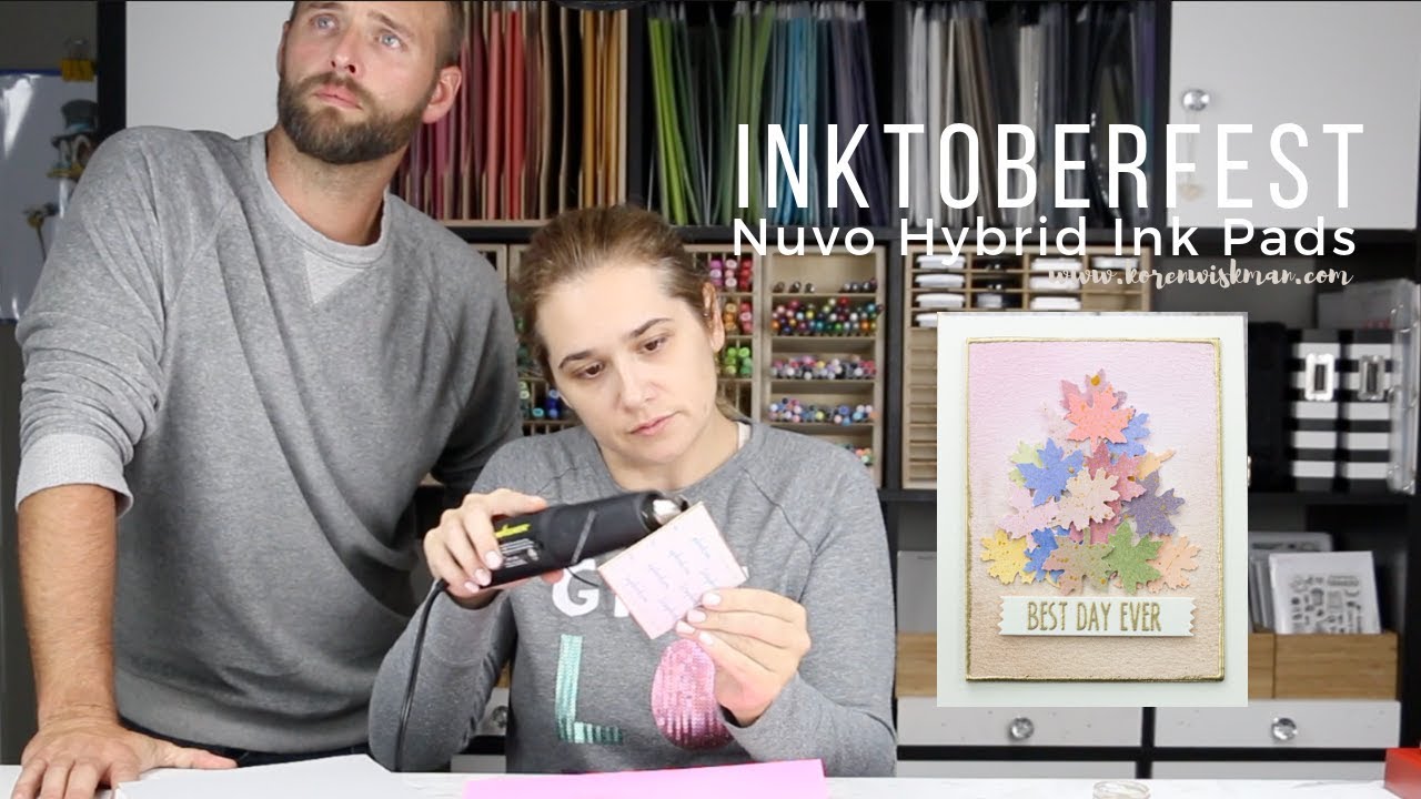 Inktoberfest Nuvo Hybrid Ink Card Video - YouTube