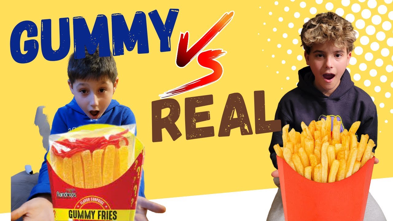 Can YOU Tell Gummy from Real Food? Take the Challenge! *EATING GIANT ...