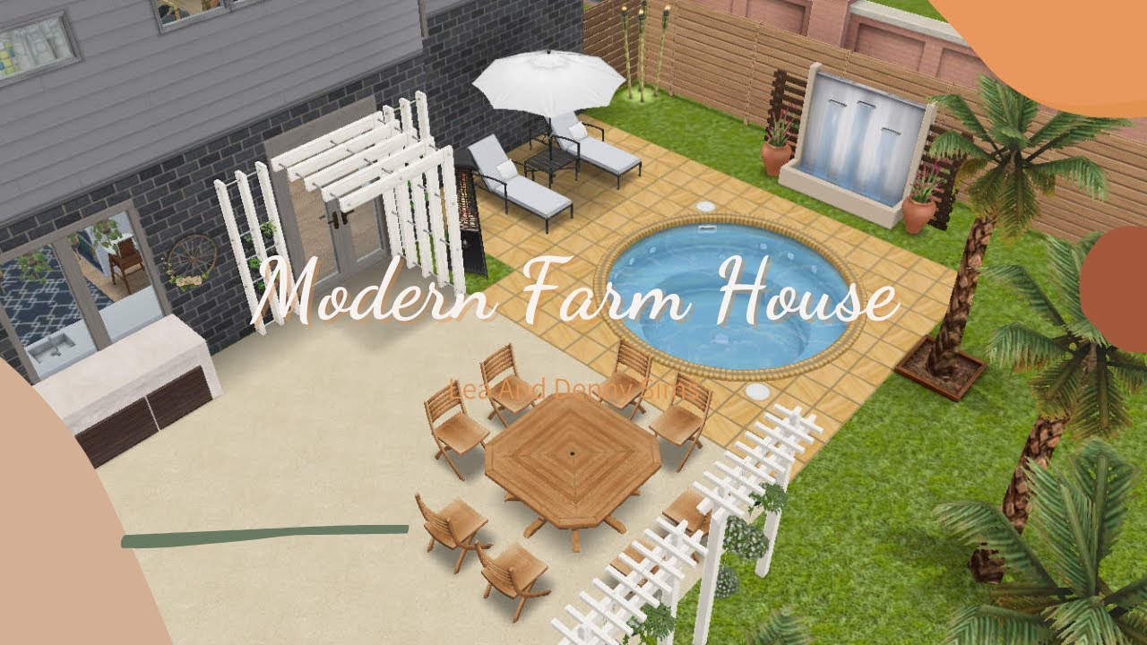 A modern Farmhouse| The Sims Freeplay | House Tour - YouTube