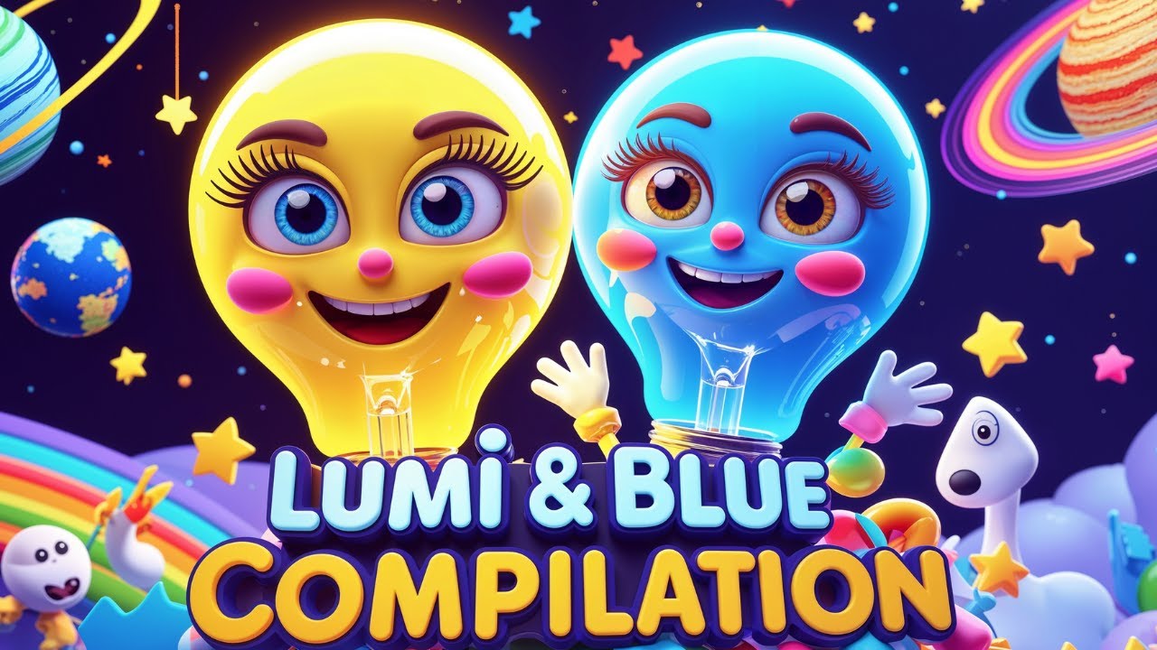 Lumi & Blue Compilation 🌟 | Nursery Rhymes & Kids Songs | Shapes ...