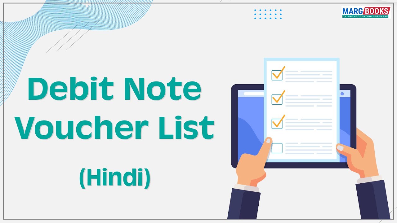 Debit Note Voucher List [Hindi] | Marg Books | ONLINE Accounting ...
