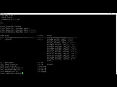 How to Reset Cisco Switch to Factory Settings and Delete VLANS - YouTube