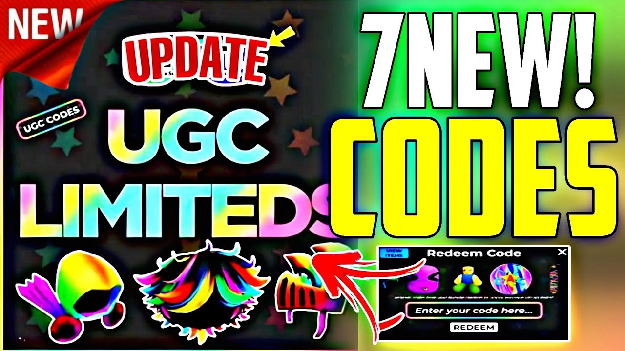 LATEST* UGC LIMITED CODES ROBLOX - CODES FOR UGC LIMITED IN STE،MBER ...