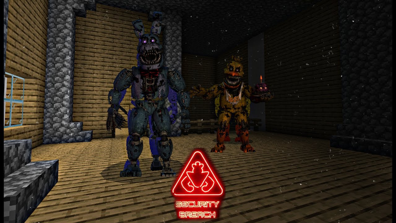 Minecraft Security Breach "Nightmares Attack 1" Part 92 - YouTube