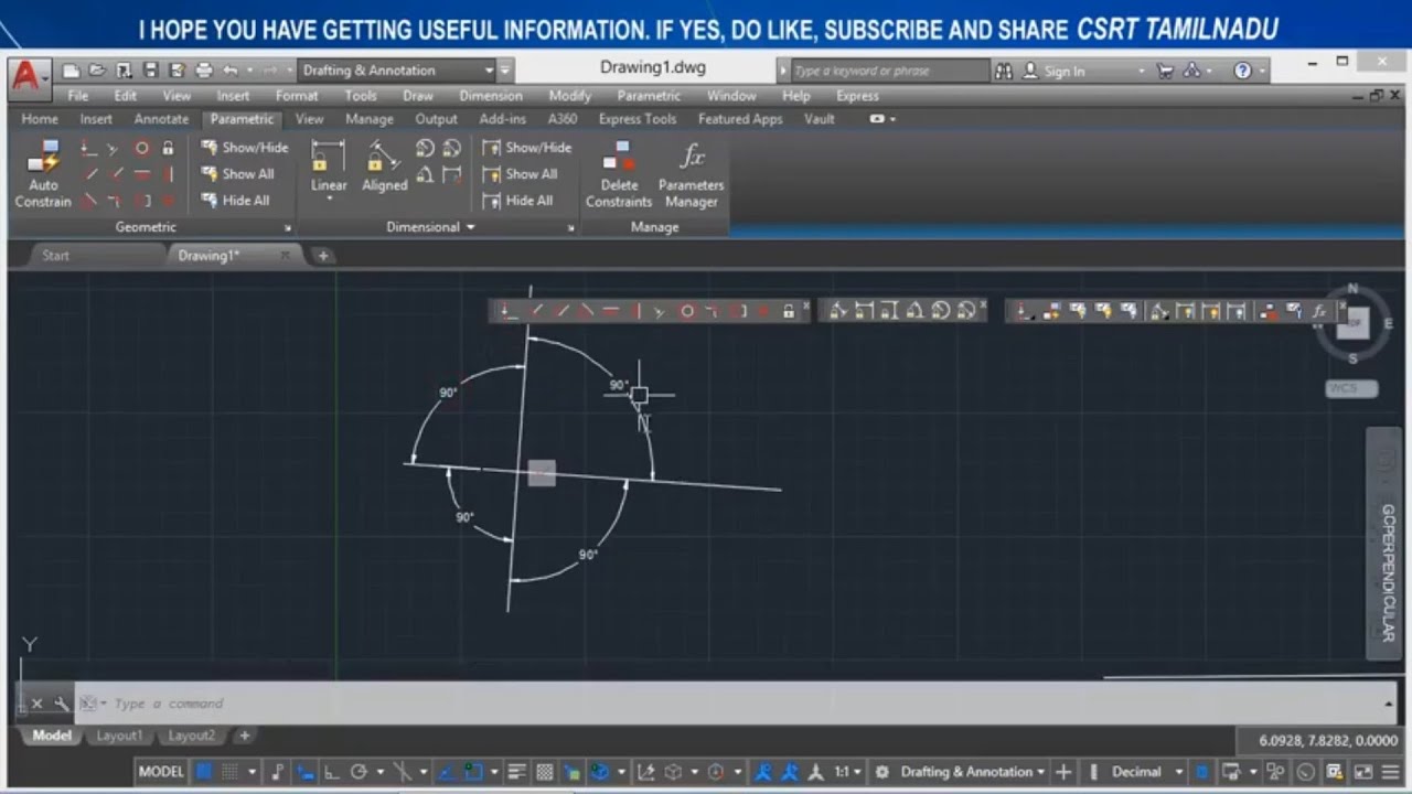 146 (PARAMETRIC TOOLS) (GCPERPENDICULAR) PERPENDICULAR GEOMETRIC ...