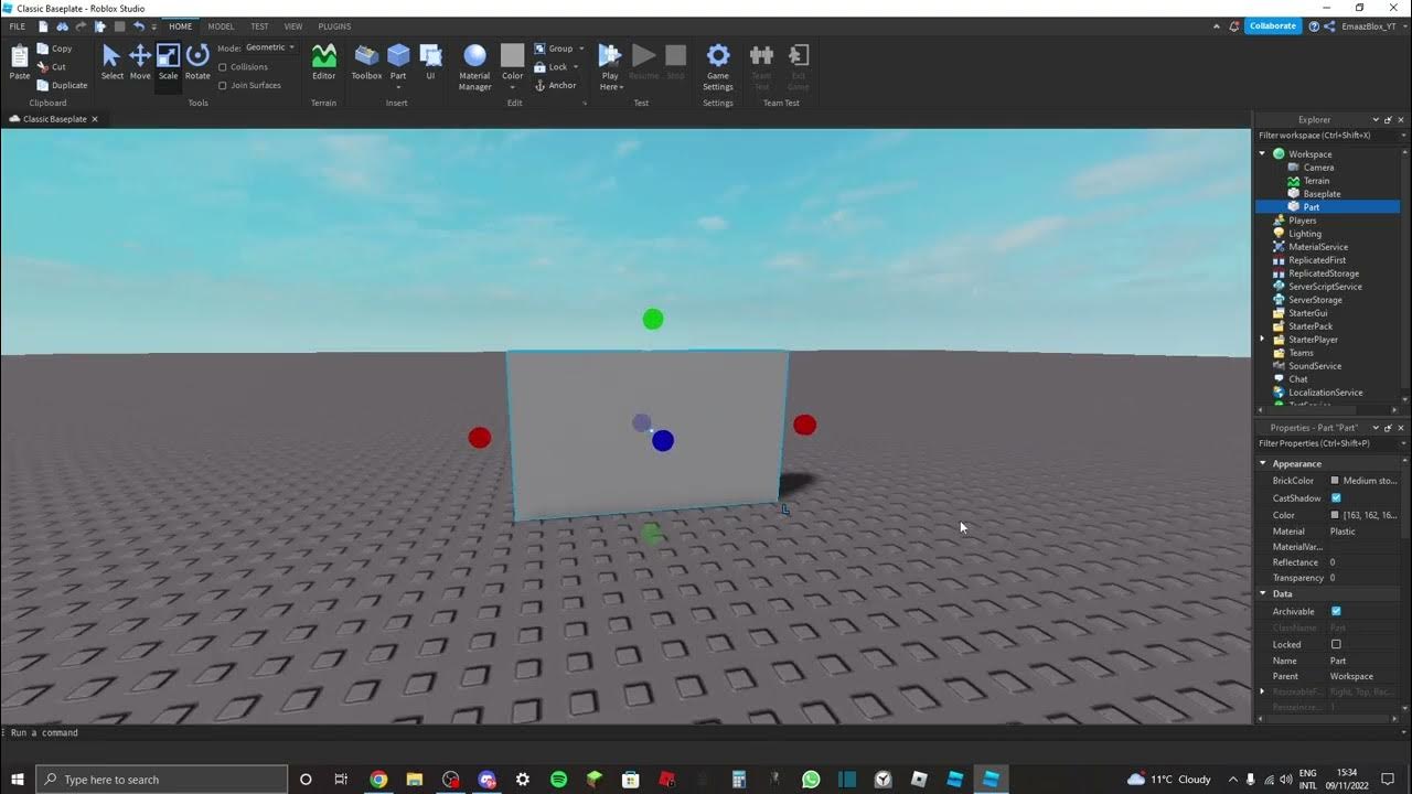 How to make glass in roblox studio. - YouTube